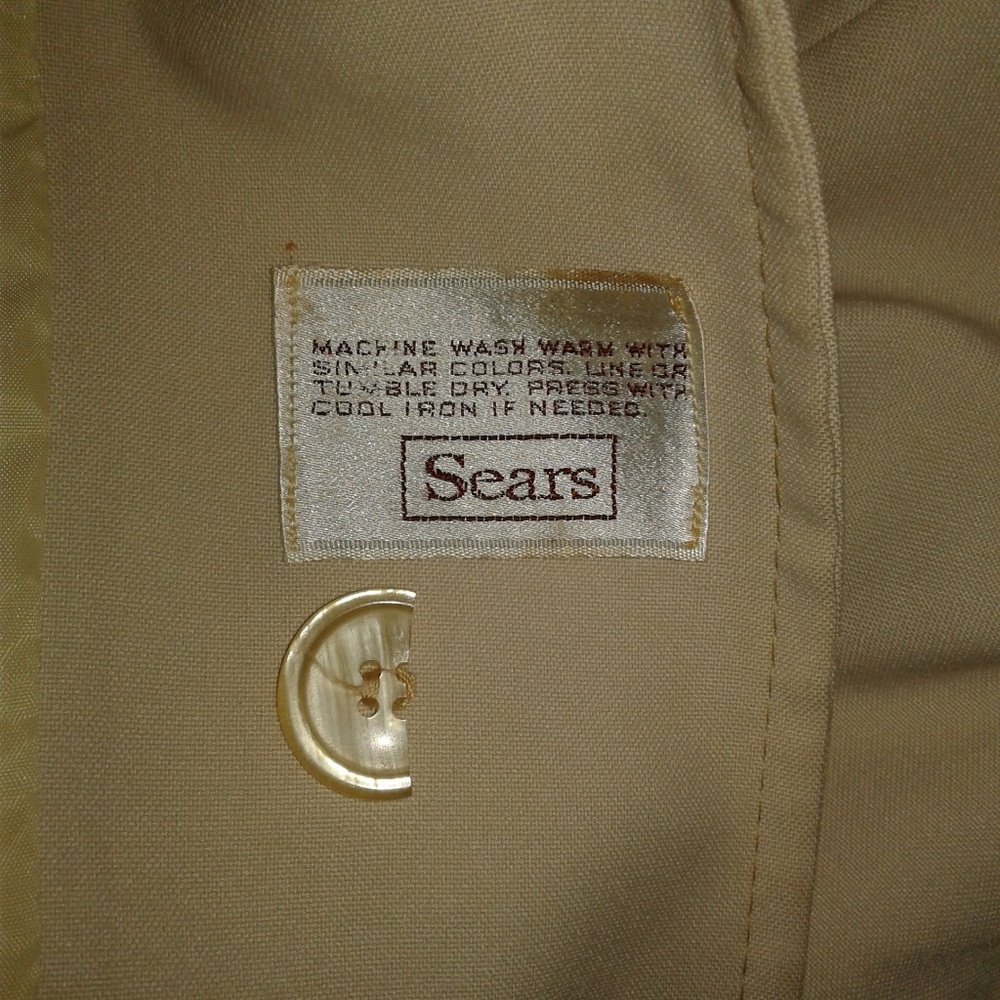 Vintage Sears '70's Double Breasted Trench Coat - Gem